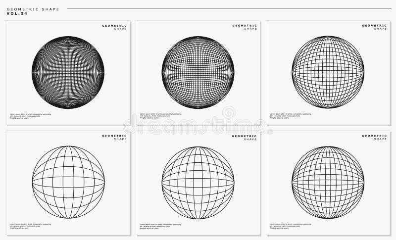 Geometric Blend Line Basic Shape Cover Design. Modern Line Abstract ...