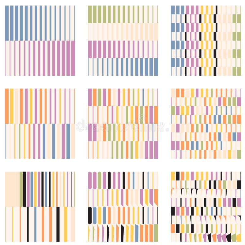Geometric Artwork Pattern with Vertical Columns Rectangles and ...