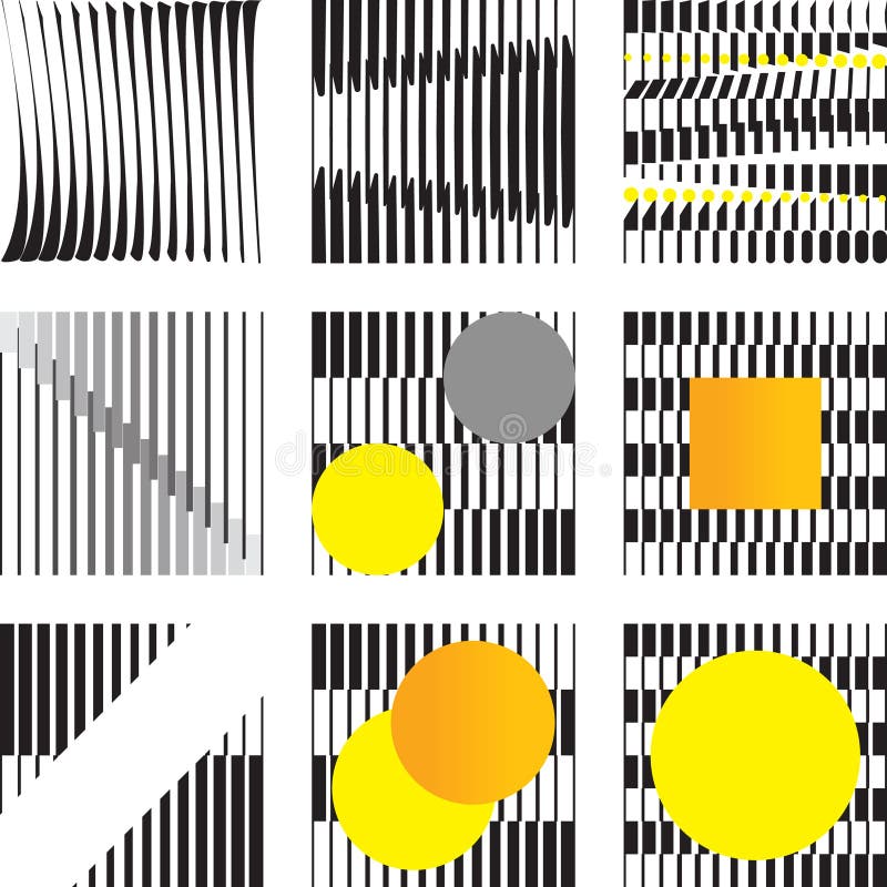 Geometric Artwork Pattern with Vertical Columns Rectangles and ...