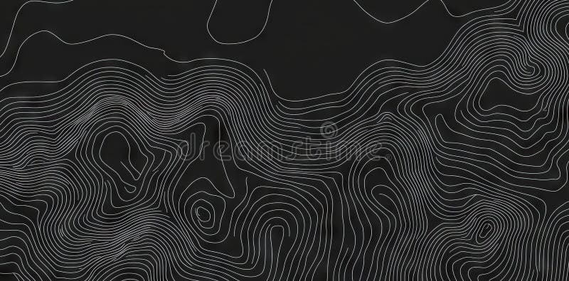 Geometric Line Map Background with Elevation Assignments on an Abstract ...