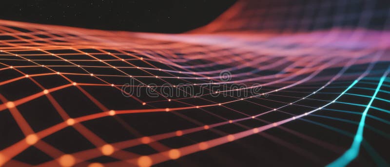 Geometric Line Texture with a Structured Pattern Against a Black ...