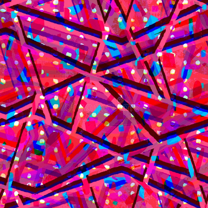 Geometric Linear Triangular Print with Speckled Overlay Stock ...