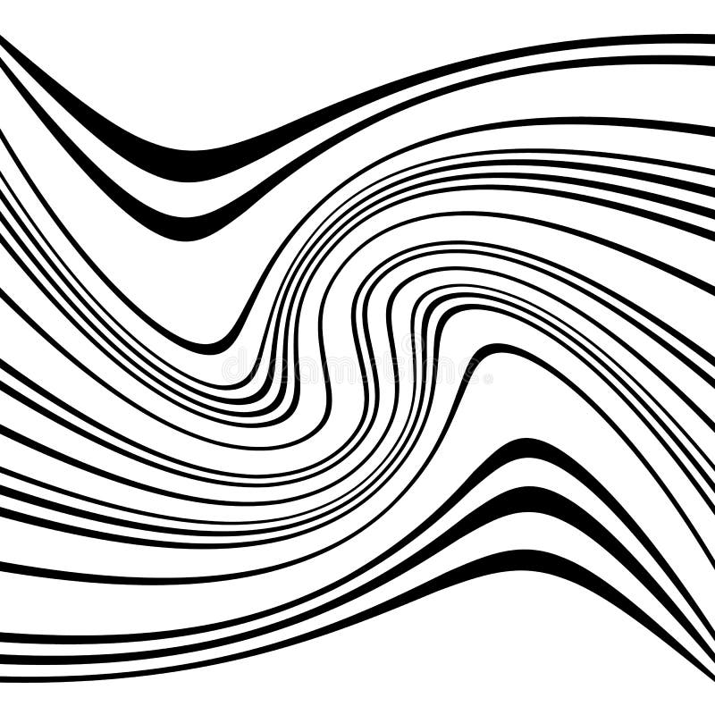 Geometric Lines Pattern with Distortion. Abstract Non-figural Il Stock ...