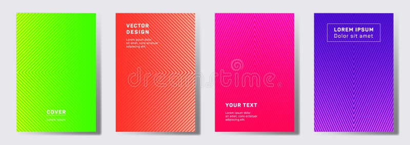 Geometric Lines Patterns with Edges, Angles. Stock Vector ...