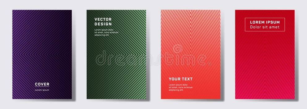 Geometric Lines Patterns with Edges, Angles. Stock Illustration ...