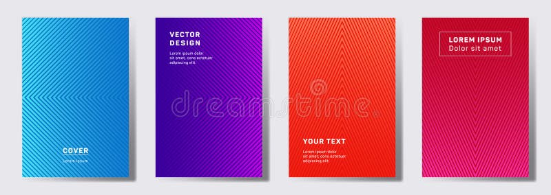 Geometric Lines Patterns with Edges, Angles. Stock Vector ...