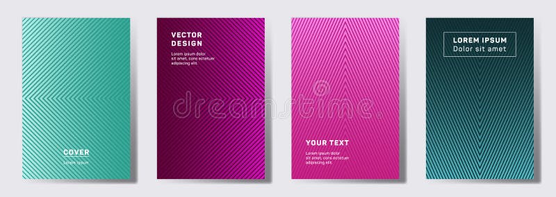 Geometric Lines Patterns with Edges, Angles. Stock Vector ...