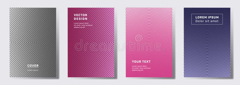 Geometric Lines Patterns with Edges, Angles. Stock Vector ...