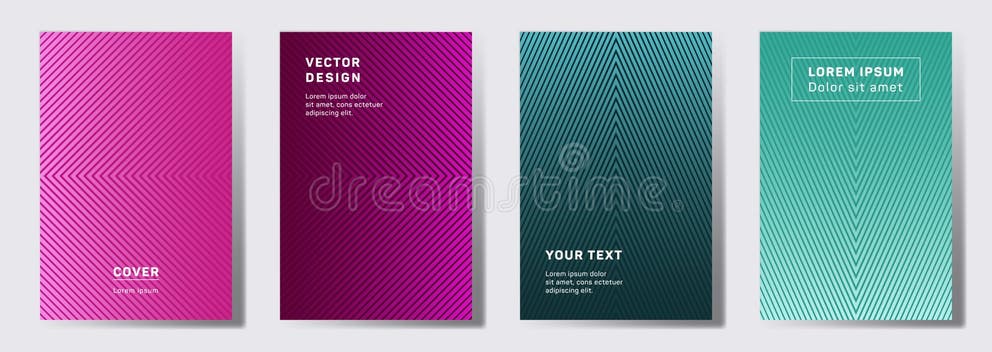 Geometric Lines Patterns with Edges, Angles. Stock Vector ...