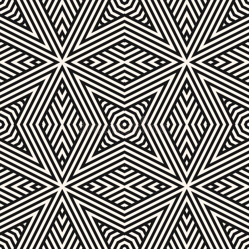 Geometric Lines Seamless Pattern. Creative Geometry Design for Decor ...