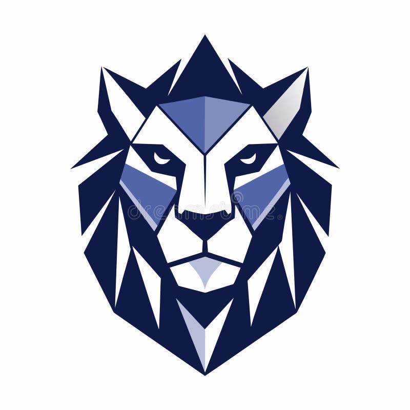 Geometric Lion Head, a Geometric Interpretation of a Lion S Face ...