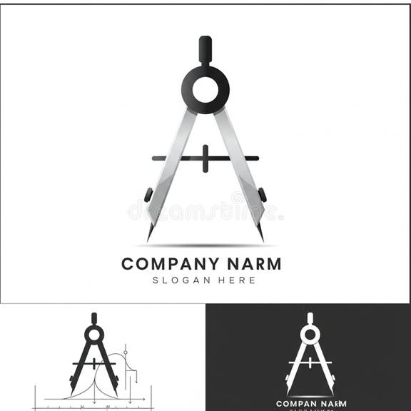 Geometric Logo Features a Stylized Compass, Symbolizing Precision and ...