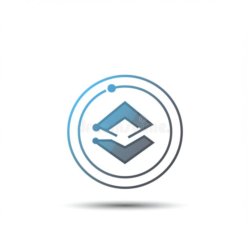 A Geometric Logo Featuring Two Interlocking Hexagons with Pointed Tips ...