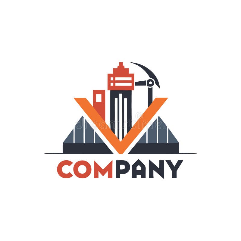 Building Design Construction Firm Civil Engineering Logo Symbol Stock ...