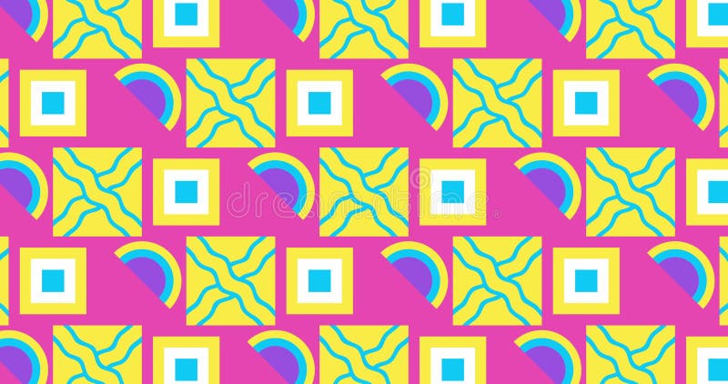 Geometric Loop Abstract Background. Modern Animated Geometric Pattern ...