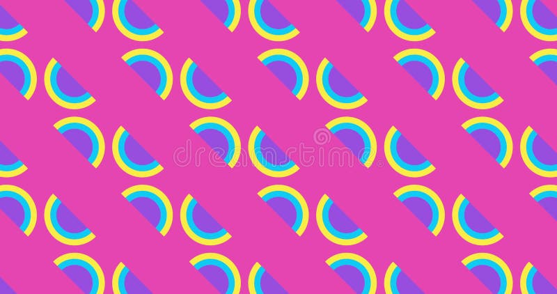 Geometric Loop Abstract Background. Modern Animated Geometric Pattern ...