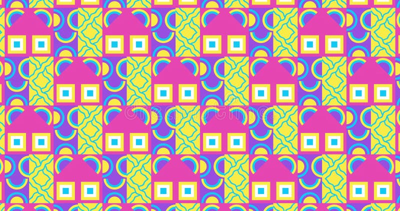 Geometric Loop Abstract Background. Modern Animated Geometric Pattern ...