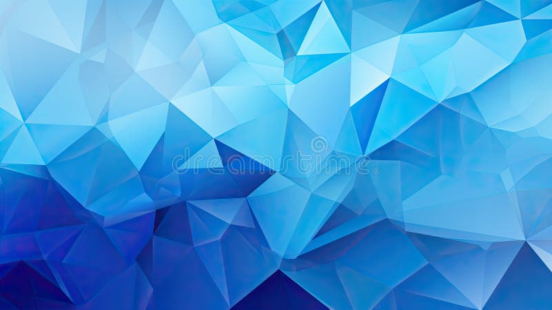 Geometric low poly blue stock illustration. Illustration of geometric ...