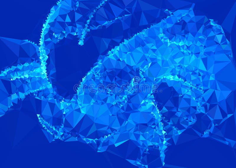 Abstract Mosaic Backdrop in Blue Color. Design Element for Book Covers ...