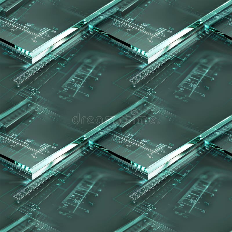 Luminous Elements with Numbers Stock Illustration - Illustration of ...