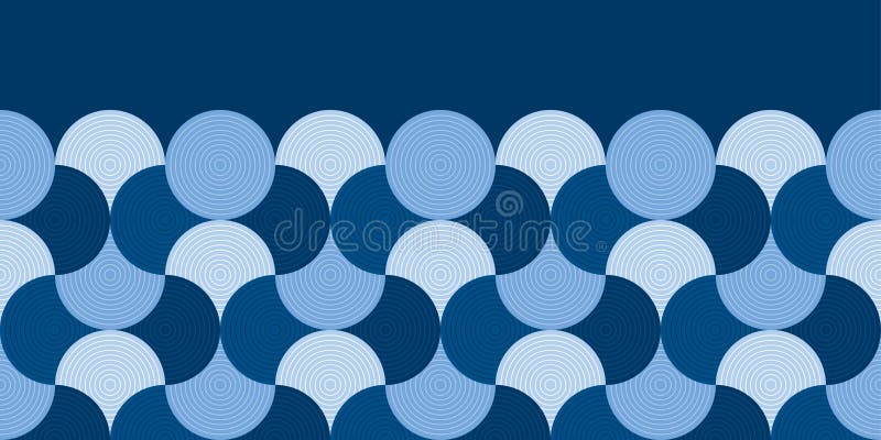 Geometric Luxury Water Waves Header Pattern Stock Vector - Illustration ...
