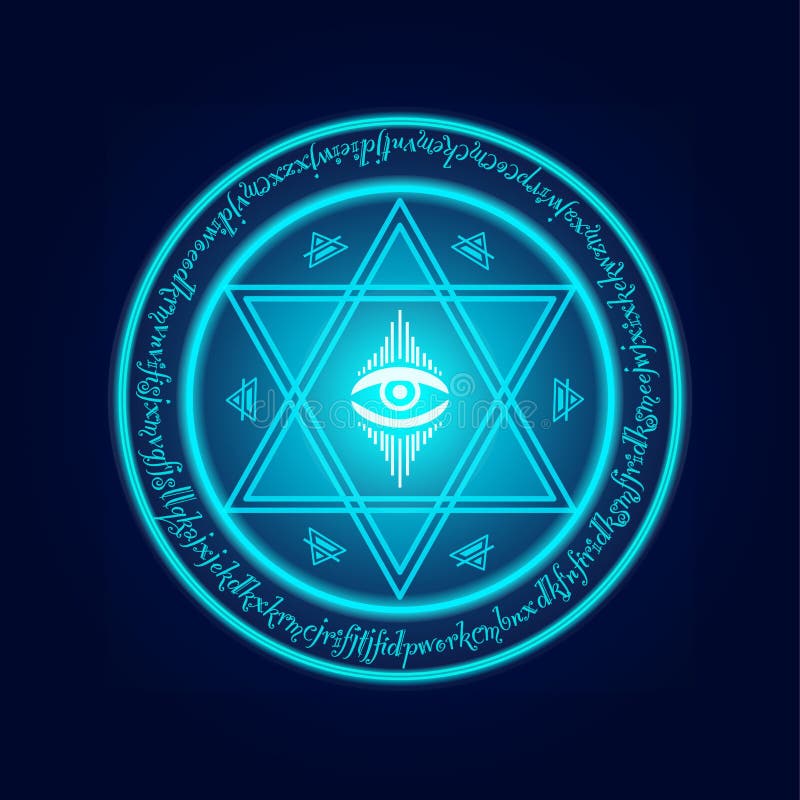 Geometric magic figure stock illustration. Illustration of symbol ...