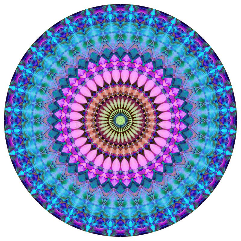 Geometric Mandala stock illustration. Illustration of hypnotic - 71973003