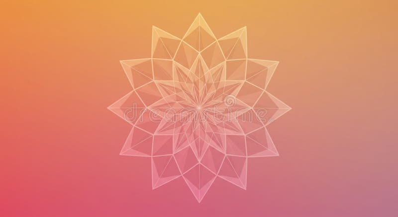 Geometric Mandala with Multiple Layered, Overlapping Star Shapes ...