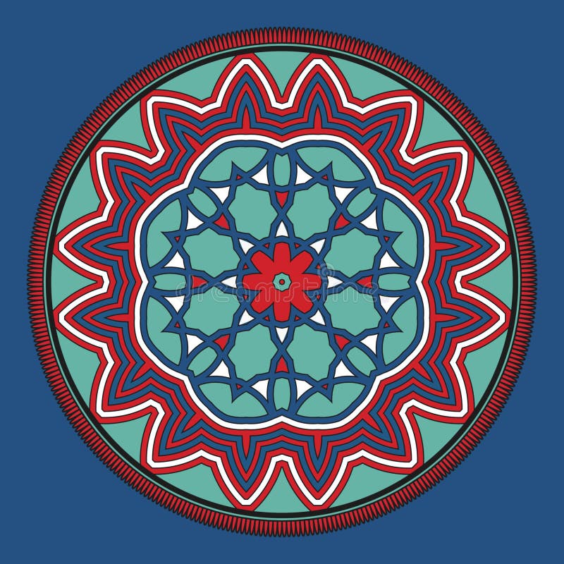 Geometric Mandala. Ornamental Detailed Mandala in Vector Stock Vector ...
