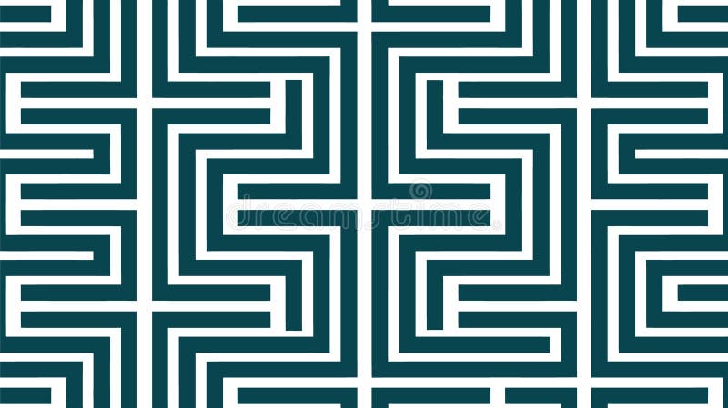 A Geometric Maze Pattern Background Stock Vector - Illustration of ...