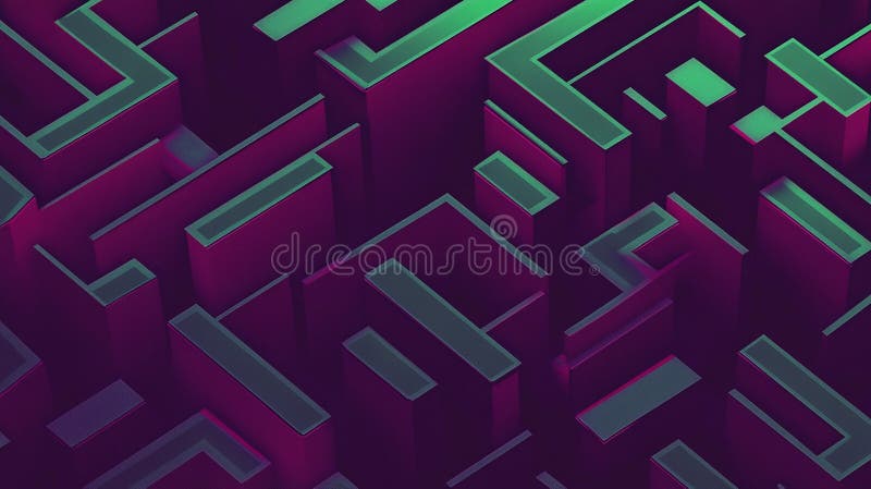 Geometric Maze Pattern that Transforms from Rigid Angles To Fluid ...