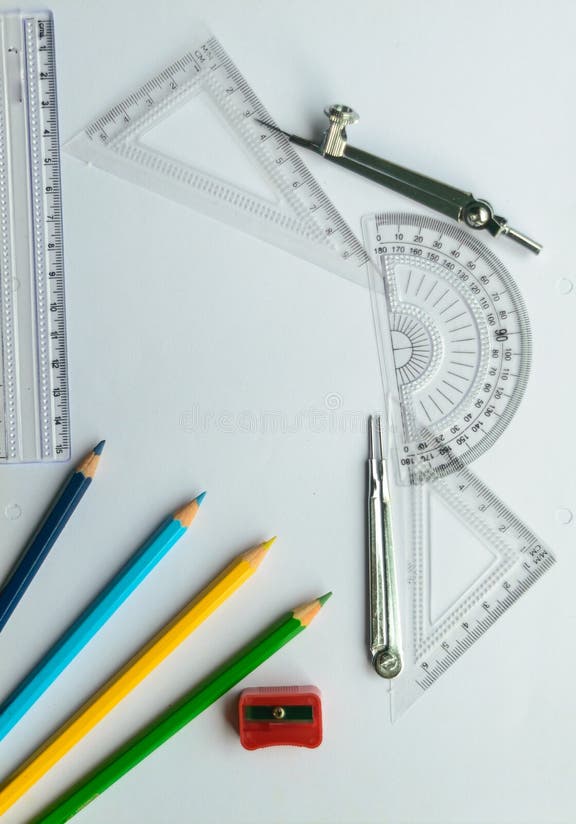Geometric Measuring Tools, Drawing Items and Mathematical Instruments ...