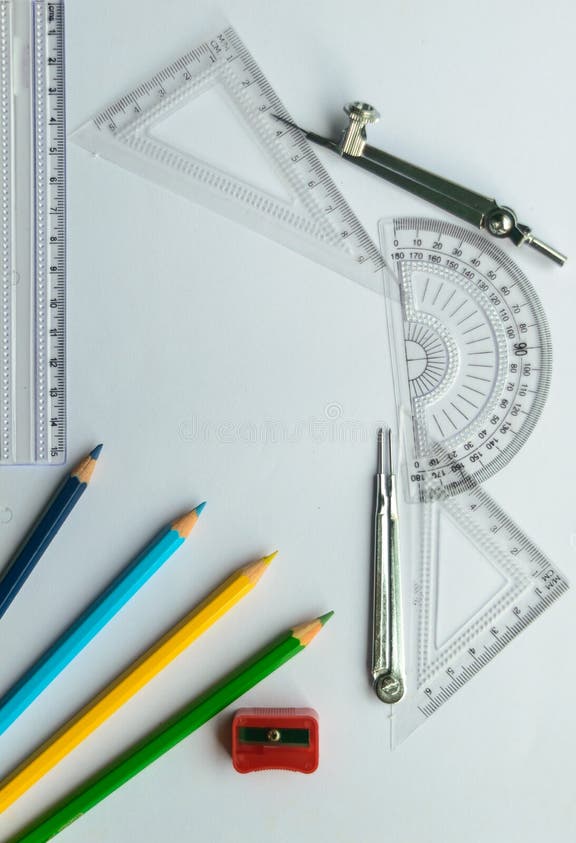 Geometric Measuring Tools, Drawing Items and Mathematical Instruments ...
