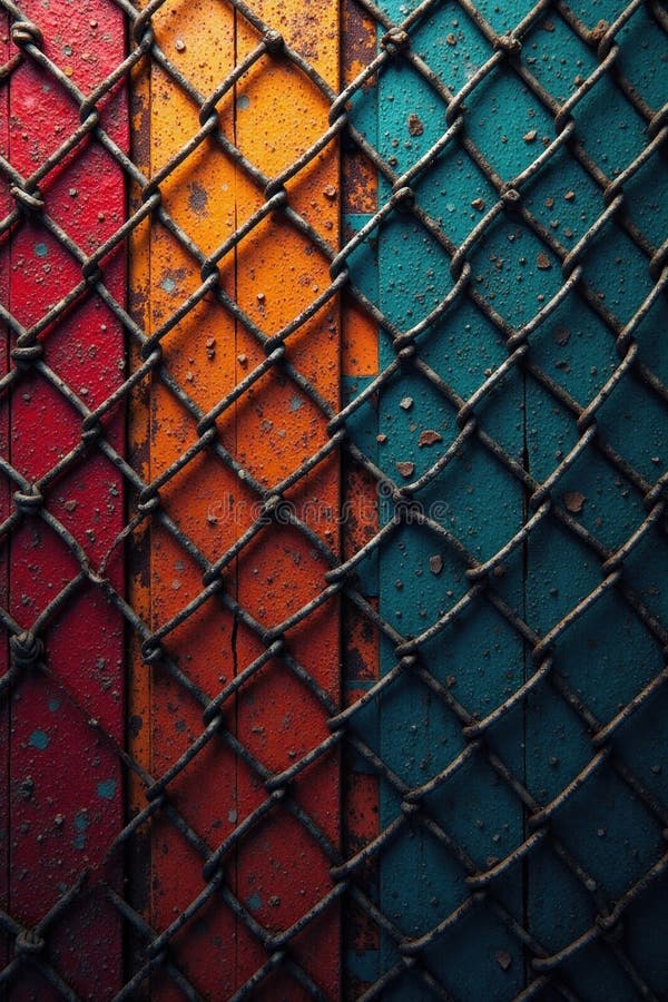 Geometric Metal Grid Backdrop, Industrial Feel, Pattern, Weathered ...