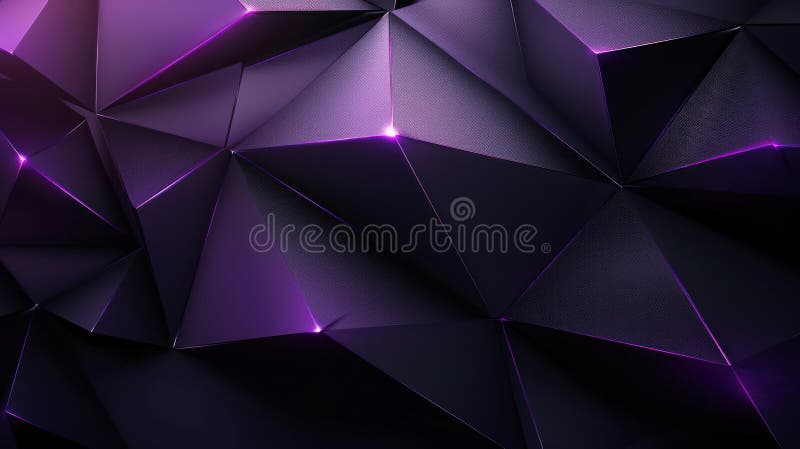 Geometric Metallic Gradient: Dark Shades of Black and Deep Purple ...