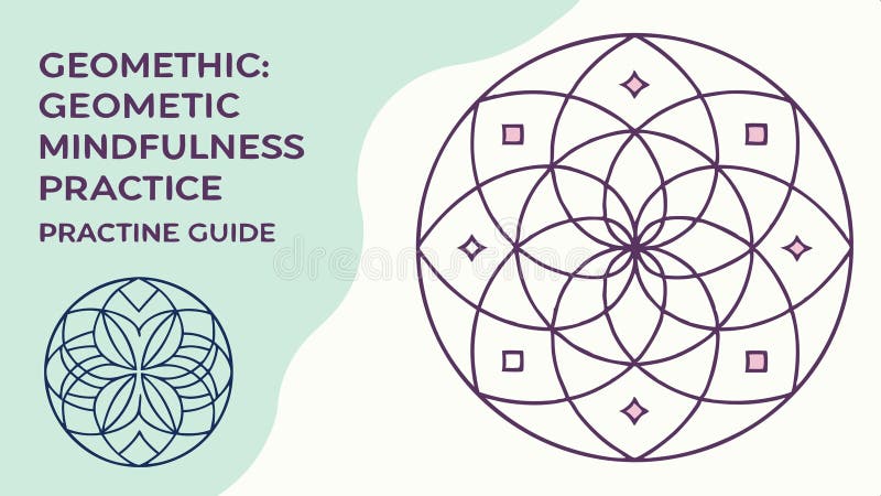 Geometric Mindfulness Practice Guide, Zen and Wellness Vector Design ...