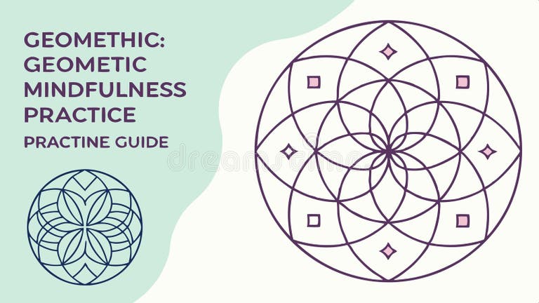 Geometric Mindfulness Practice Guide, Zen and Wellness Vector Design ...