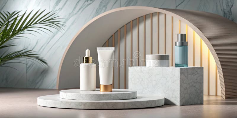 Geometric Minimal Scene for Product Display Stock Illustration ...