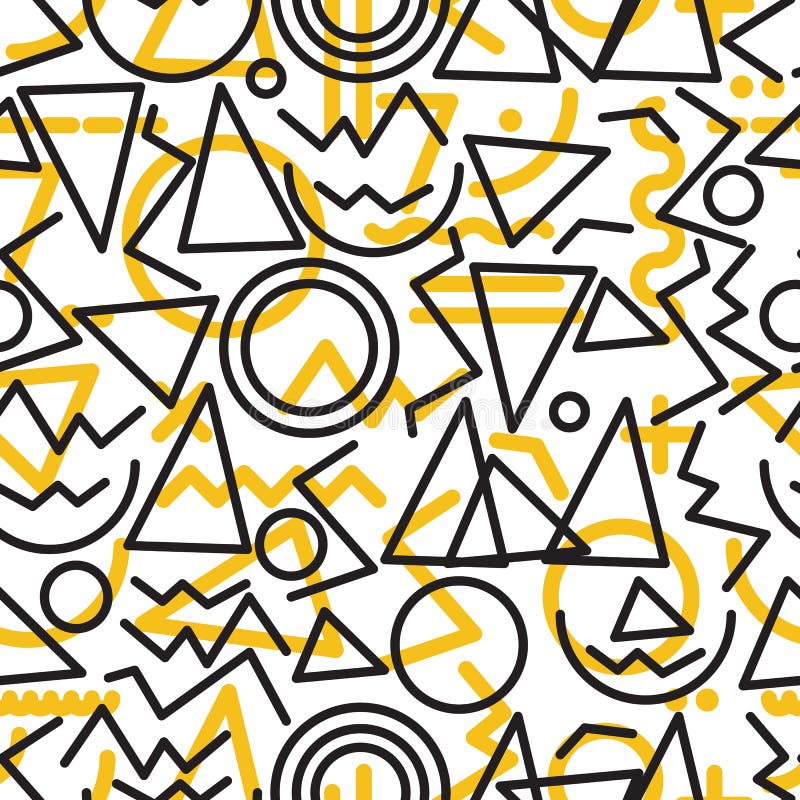 Geometric Minimal Seamless Abstract Pattern Stock Vector - Illustration ...