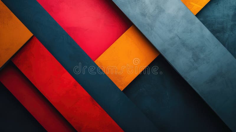 Geometric Minimalism with Bold, Sharp Lines and Contrasting Colors ...