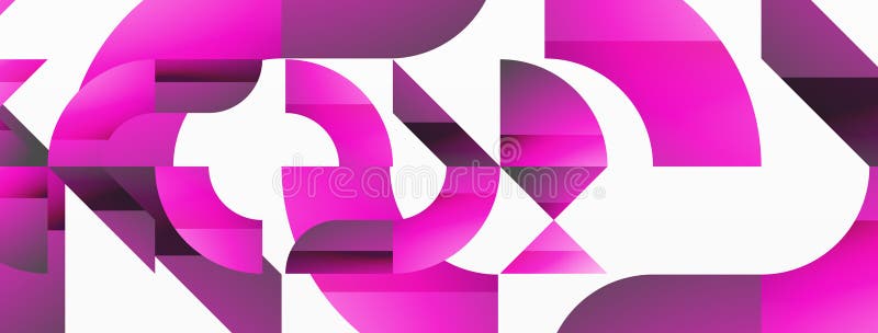 Geometric Minimalism with Triangles and Circles. Blend of Basic Shapes ...