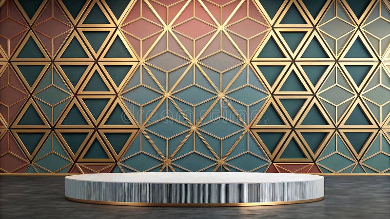 Geometric Minimalist Background with Bold 3D Design Aesthetic Stock ...