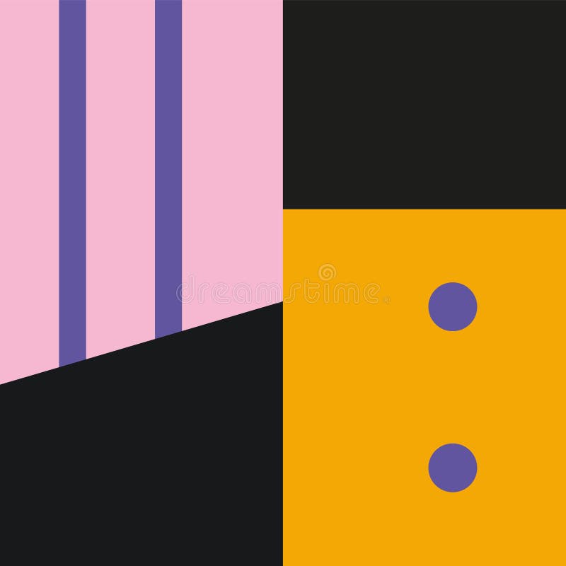 Geometric Minimalist Background. Vector Color Circular Abstract Design ...