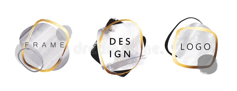 Geometric Minimalistic Shapes, Frames. Modern Art Composition. Place ...