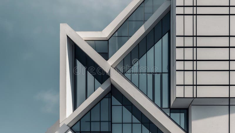 Geometric Modern Building Architecture Stock Illustration ...