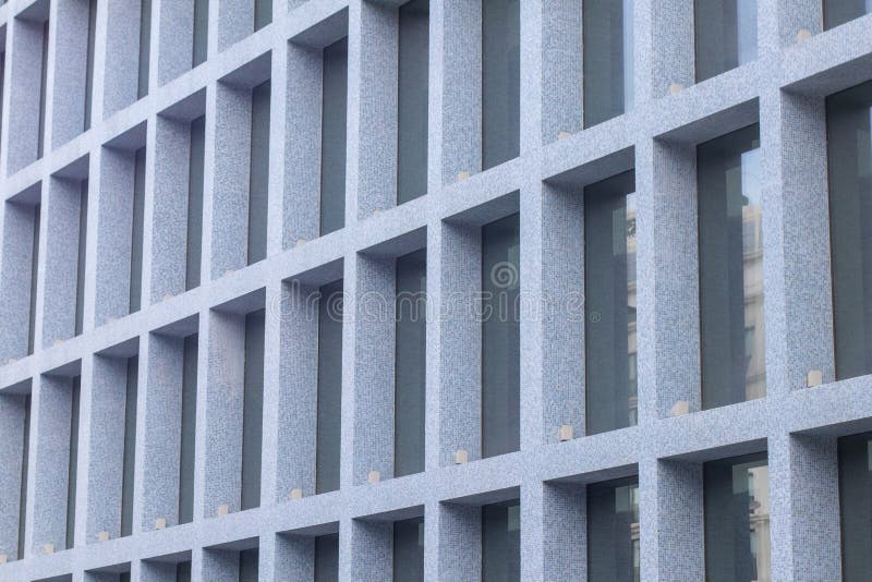 Geometric Modern Building Texture Facade Stock Image - Image of ...