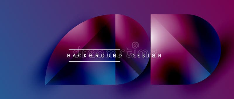 Geometric Modern Creative Abstract Design Stock Vector - Illustration ...