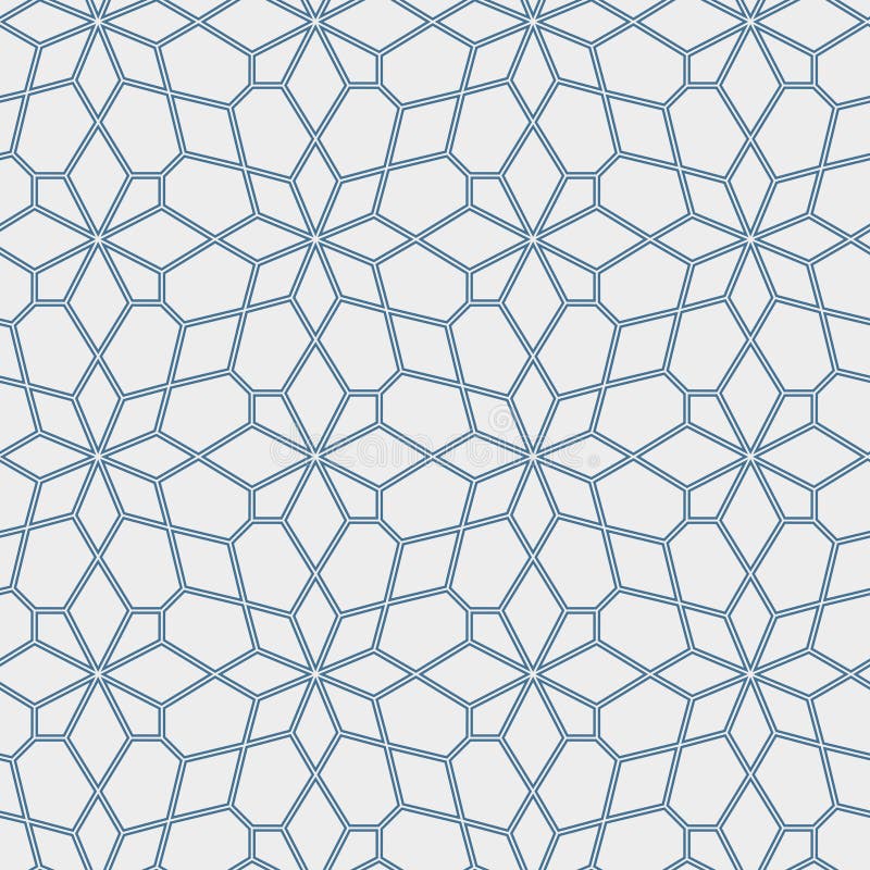 Seamles Geometric Linear Pattern. Vector Fractal Illustration. Stock ...