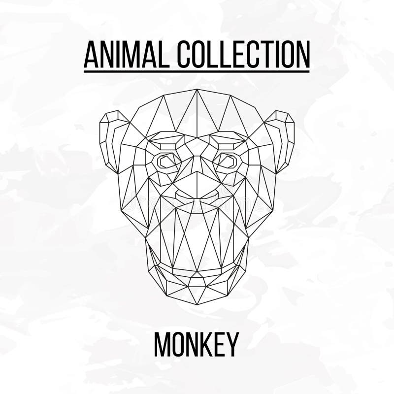 Monkey head stock vector. Illustration of kong, astrology - 28562183