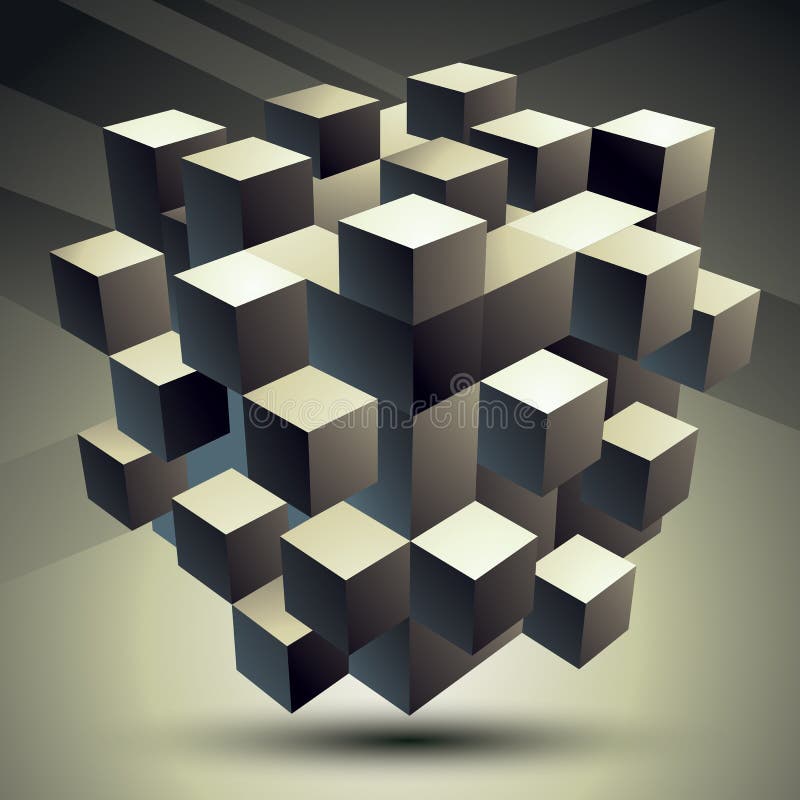 Geometric Monochrome Polygonal Structure, Modern Science and Technology ...